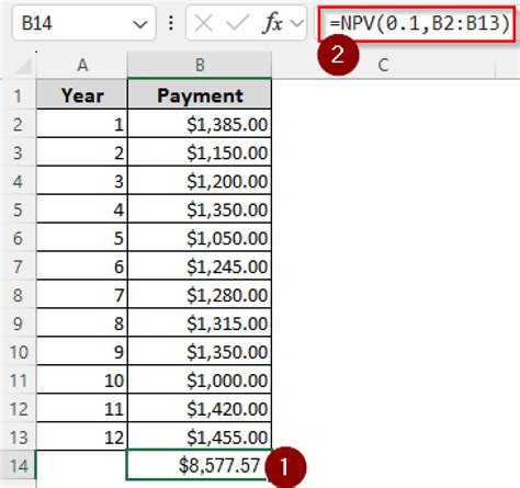 How To Calculate Present Value In Excel With Different Payments Excel Insider
