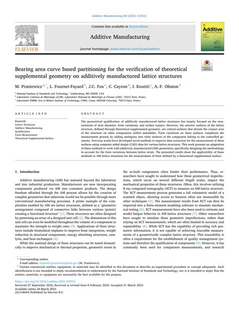 Pdf Bearing Area Curve Based Partitioning For The Verification Of Theoretical Supplemental