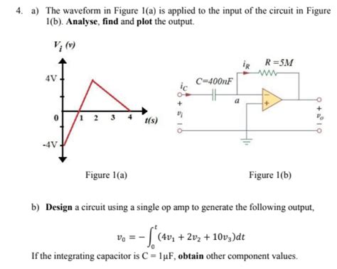 Solved A The Waveform In Figure A Is Applied To The Chegg
