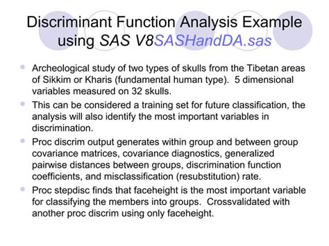Overview Of Multivariate Statistical Methods Ppt