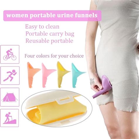 Silicone Women Urinal Outdoor Travel Camping Female Portable Lady Urinal Urine Toilet Funnel