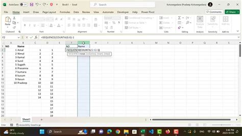 Sequence Function Practical Usage Youtube