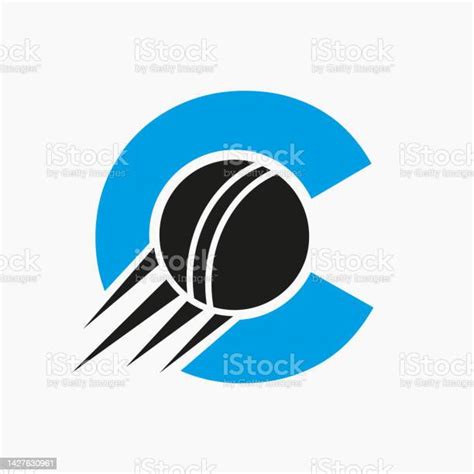 편지 C 크리켓 로고 개념 움직이는 크리켓 볼 아이콘 크리켓 스포츠 로고 타입 기호 벡터 템플릿 경기 스포츠에 대한 스톡 벡터 아트 및 기타 이미지 Istock