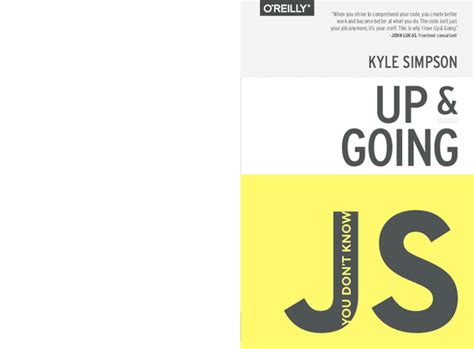 Pdf You Dont Know Js Up And Going