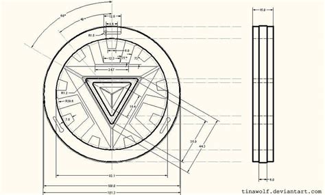 Arc Reactor Technical Drawing By Markfinn On Deviantart Artofit