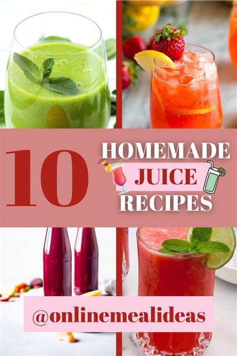 10 Delicious Homemade Juice Recipes That You Need To Try Juicing