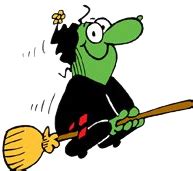 Broom Hilda Riding Her Broomstick Png By Ygf12 On Deviantart