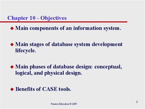 Chapter 10 Database System Development Lifecycle Pearson Education