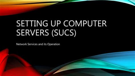 Maintain Computer Systems And Network Ppt