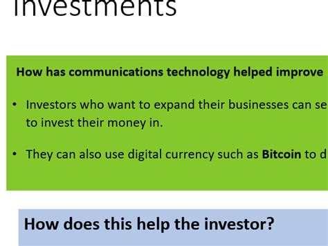 Technology Lesson 2 Technology And Business Use Igcse Global