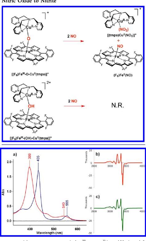 Figure 2 From Hemecopper Assembly Mediated Nitrite And Nitric Oxide Interconversion Semantic
