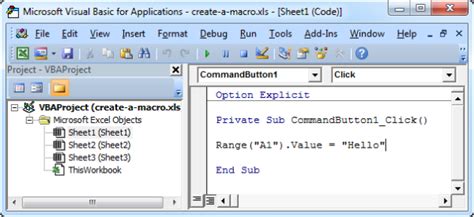 How To Create A Macro With MS Excel