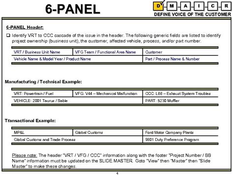Problem Resolution Process 6 Panel Problem Resolution Process