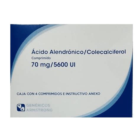 Ácido Alendrónico Colecalciferol 4 Comprimidos Armstrong Farmacia