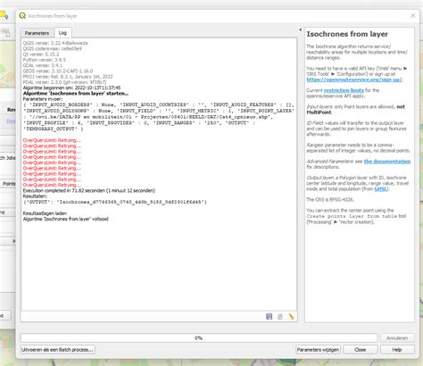 Qgis Errors In Ors Openrouteservice When Calculating Distance