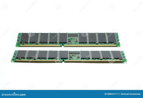 Random Access Memory RAM For Server On White Stock Illustration Illustration Of Circuit