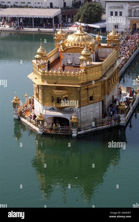 Aerial View Of Harmandir Sahib Or Darbar Sahib Or Golden Temple In