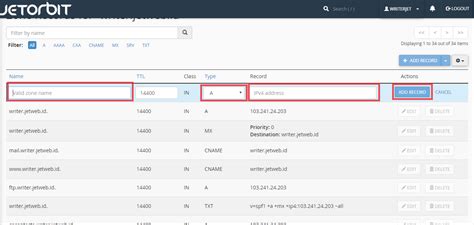 Cara Setting Menambahkan Dan Mengubah Dns Record Di Cpanel Panduan Hosting Jetorbit