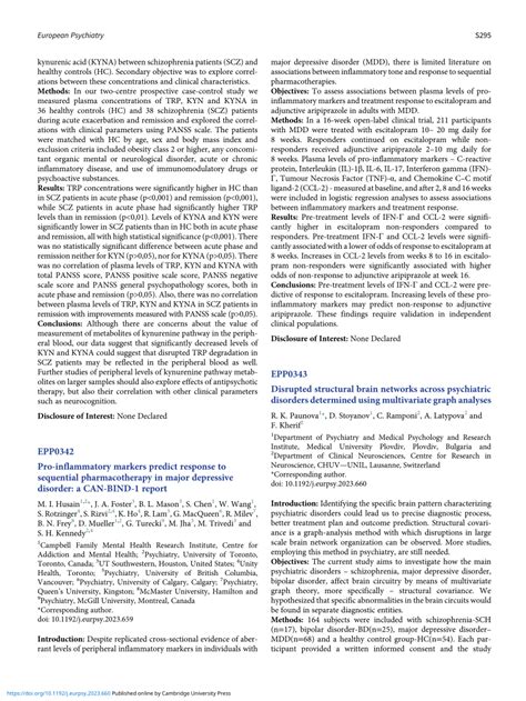 Pdf Disrupted Structural Brain Networks Across Psychiatric Disorders
