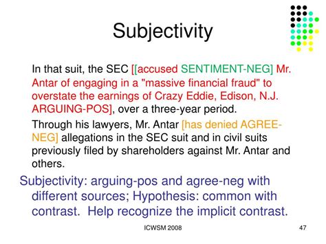 Ppt Subjectivity And Sentiment Analysis Powerpoint Presentation Free
