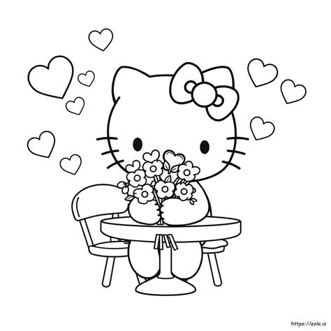 Hello Kitty San Valentino Disegni Da Colorare E Stampare
