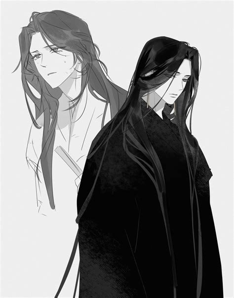 Safebooru 2boys Absurdres Black Hair Black Hanfu Brown Eyes Brown