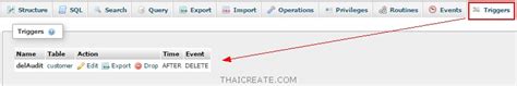 ตอนที่ 14 การสร้าง trigger บน mysql database mysql trigger