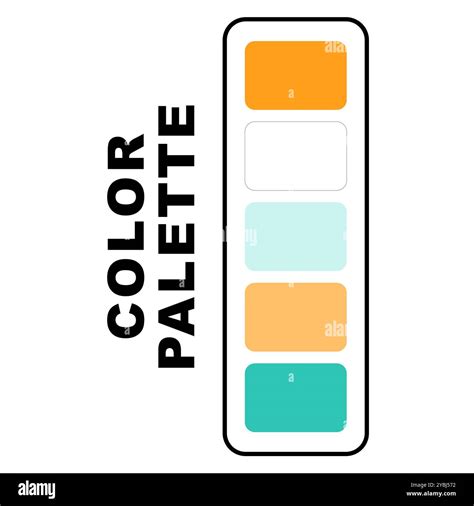 Vector Illustration With Palette Color Matching Palette Fashion Trend Color Guide Palette Rgb