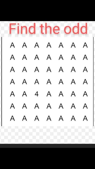 Find The Odd 4and I In The Odd One Cut Challenge Youtube