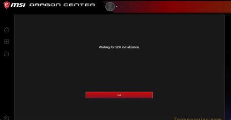 how to stop waiting for sdk after msi dragon center upgrade