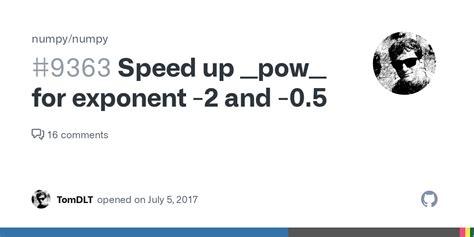 Speed Up Pow For Exponent And Issue Numpy Numpy Github