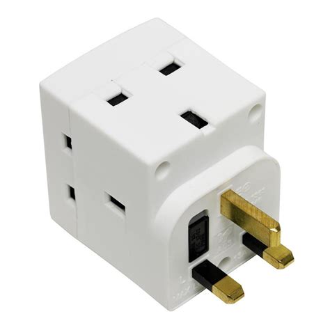 3 Way 13a Plug Socket Adaptor €399 Irish Company Fast Delivery