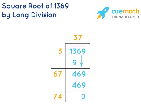 Square Root Of 1369 How To Find The Square Root Of 1369