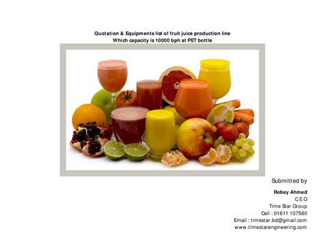 Fruit Juice Processing Project