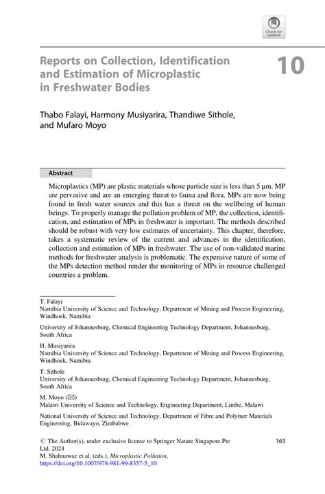 Pdf Reports On Collection Identification And Estimation Of