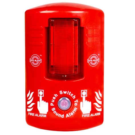 Site Alert อุปกรณ์แจ้งเหตุเพลิงไหม้ Fire Alarm System Manual Station Alarm Sa01 อุปกรณ์แจ้ง