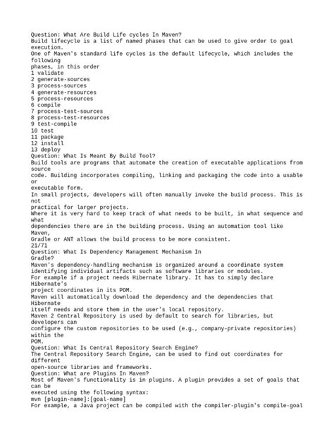 Maven Lifecycle Pdf Computing Systems Engineering