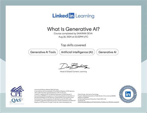 Sai Kiran Deva On Linkedin Generativeai Artificialintelligence Professionaldevelopment…