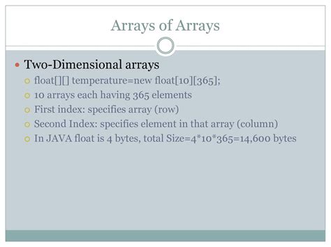 Fifth Lecture Arrays And Lists Ppt Download