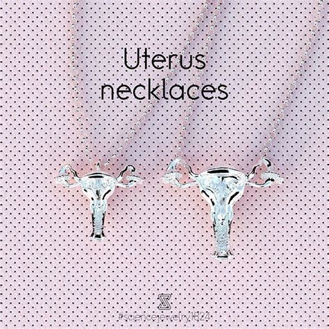 Here Are Our 2 Different Uterus Necklaces You Can Compare The Size And Where The Chain Is