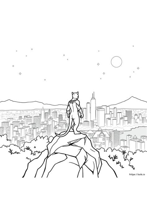 Killmonger Pantera Negra Para Colorir