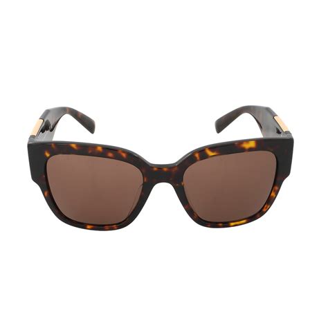 Versace Dark Brown Square Ladies Sunglasses Ve4437u 10873 54