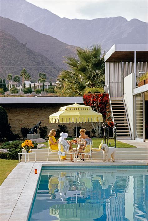 Slim Aarons Poolside Waiting Palm Springs Estate Edition Portrait