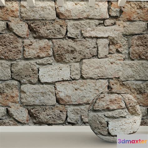 Stone Wall Stone Block 144 3d Max 3dmaxter