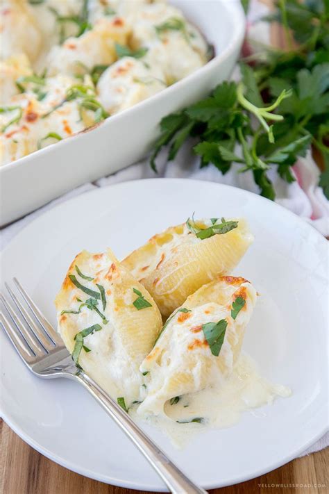 Chicken Alfredo Stuffed Shells Recipe Chicken Alfredo Stuffed
