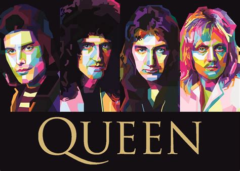 Queen Band Pop Art Posters And Prints By Adam Khabibi Printler