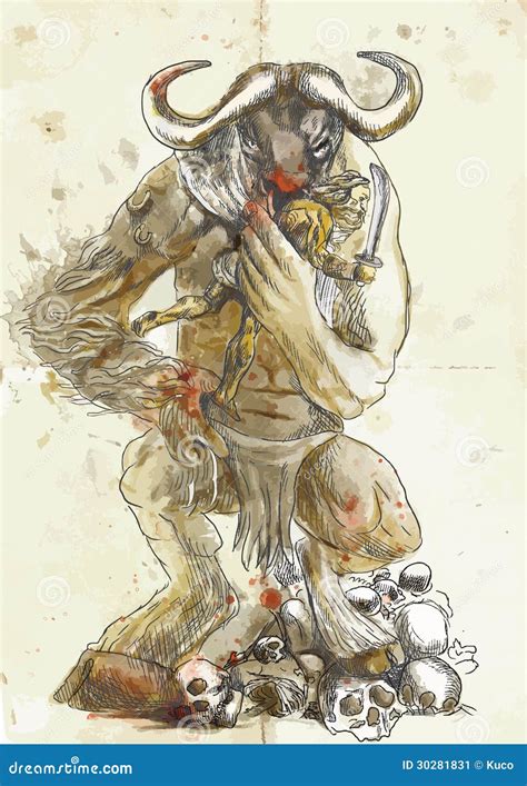 Ancient Minotaur Art