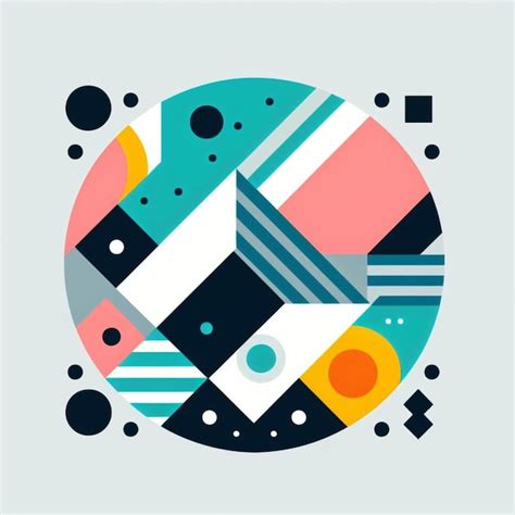 Premium Photo Vector Colorful Geometric Shape Design