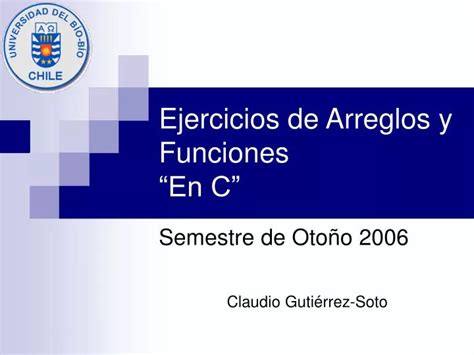 PPT Ejercicios De Arreglos Y Funciones En C PowerPoint Presentation ID