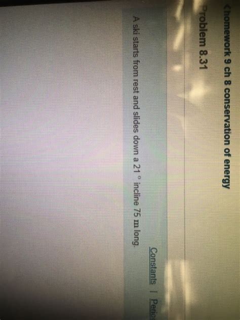 Solved Ework 9 Ch 8 Conservation Of Energy Blem 8 31